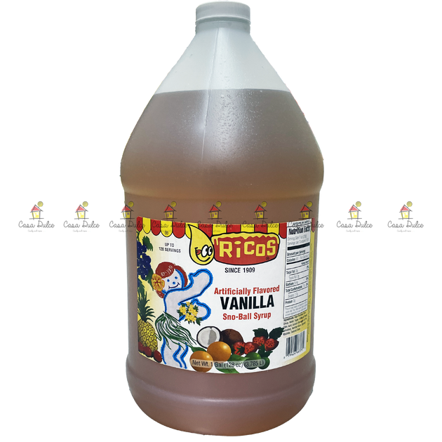 Ricos - Syrup Vanilla 4/1Gal | Casa Dulce