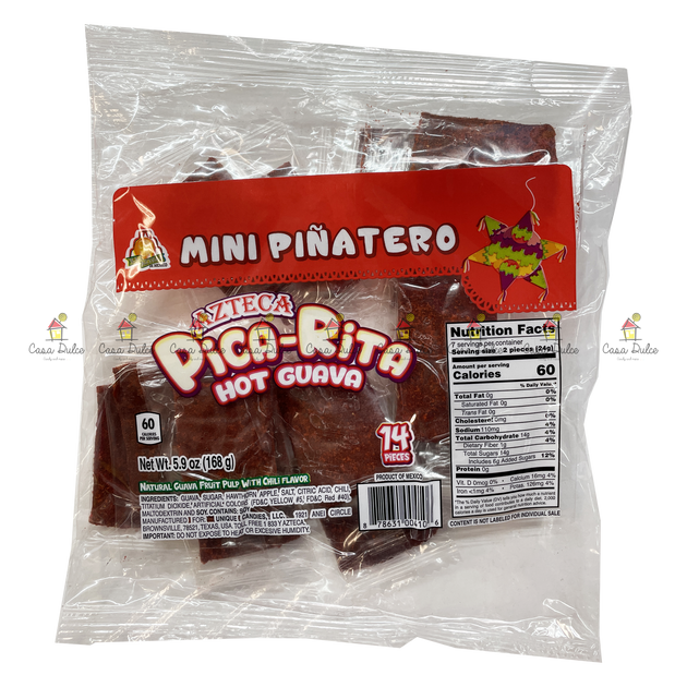 Azteca - Mini Pinata Pica-Rita Hot Guava 30/14pc | Casa Dulce